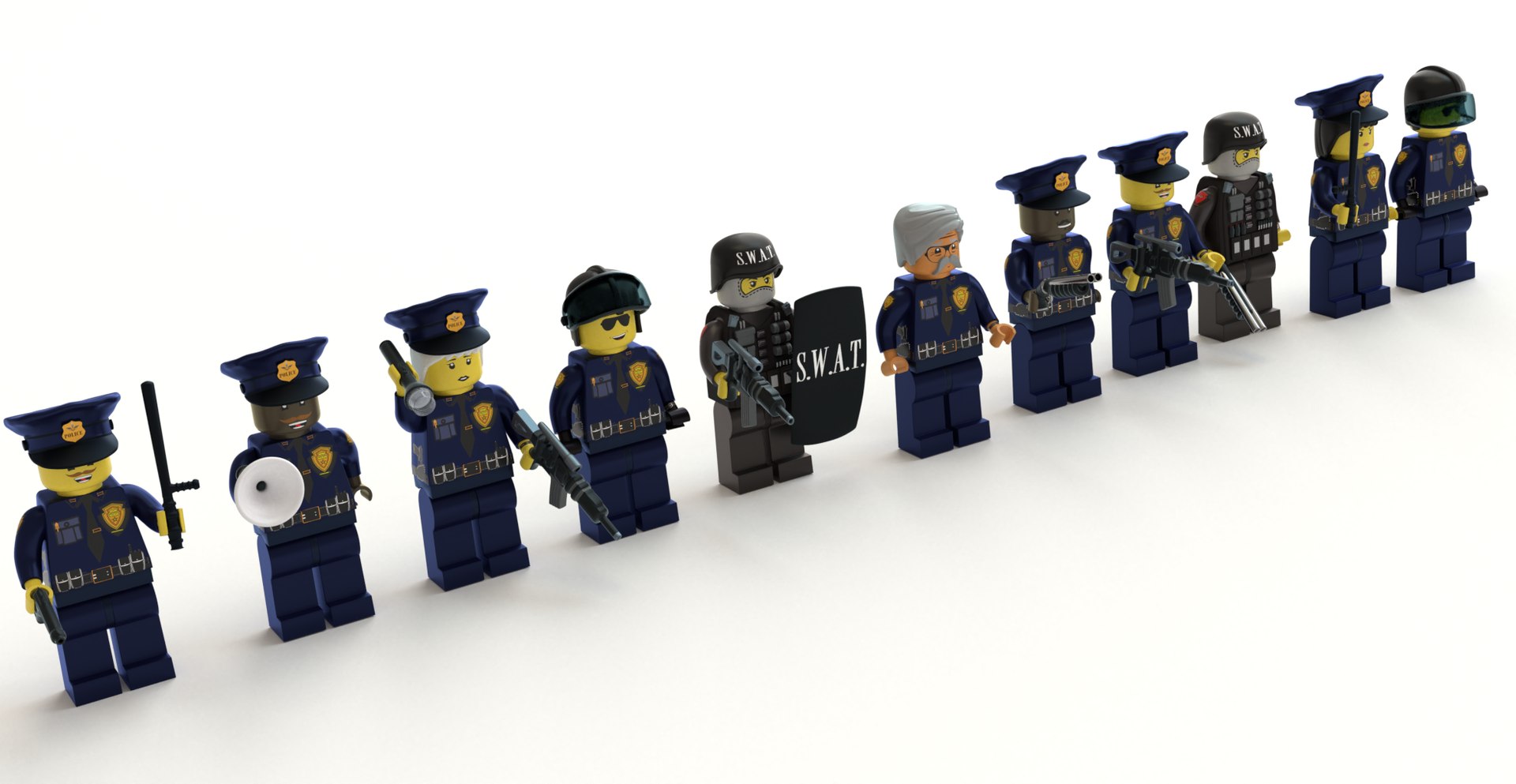 Lego Police 3D Model - TurboSquid 1348328