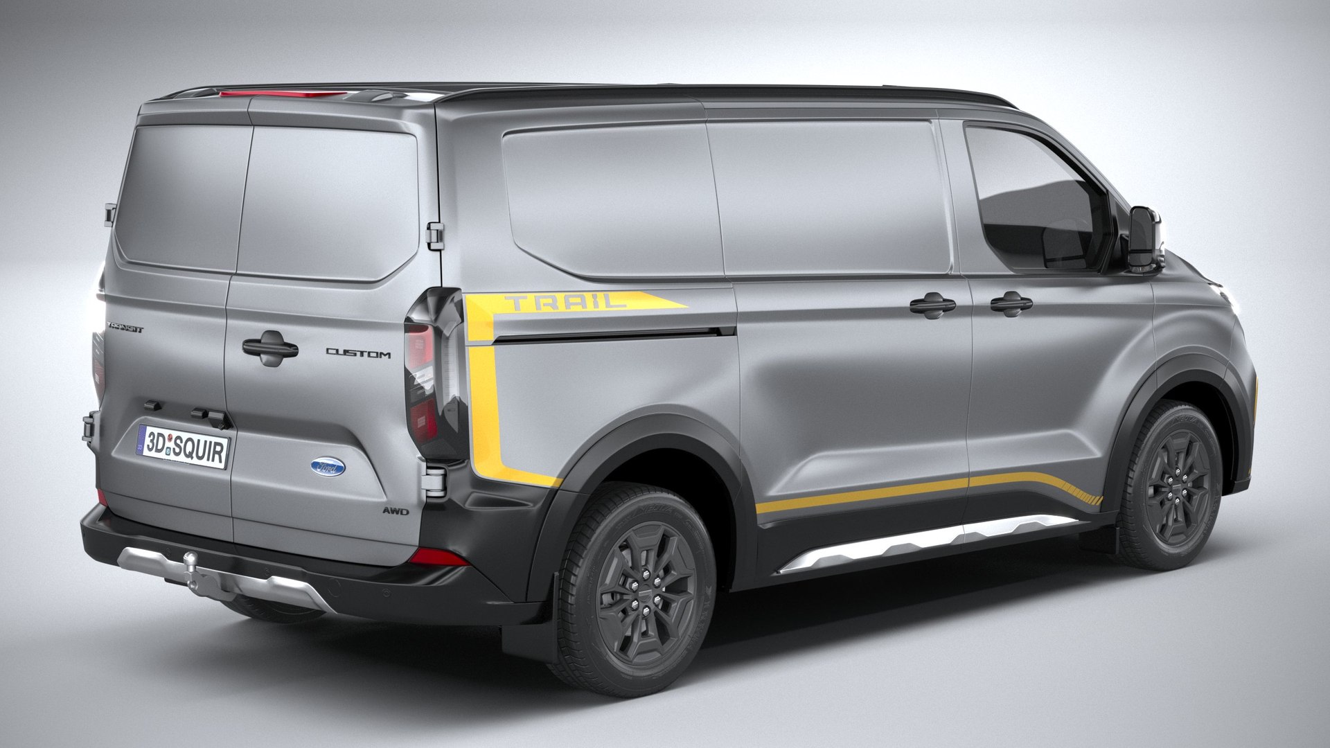 Ford Transit Custom Trail 2024 3D Model - TurboSquid 2179022
