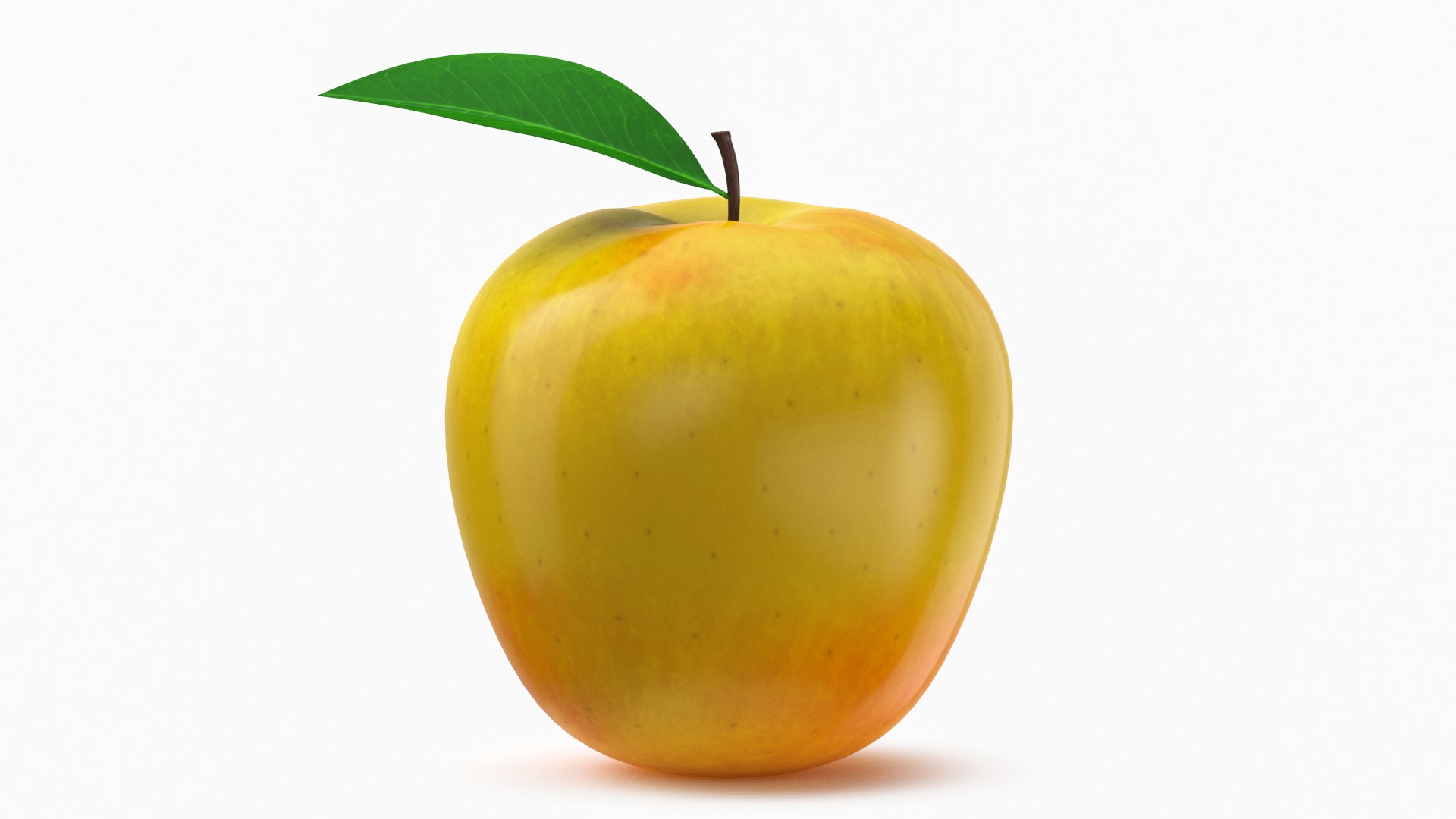 Yellow Apple 3D - TurboSquid 2037058