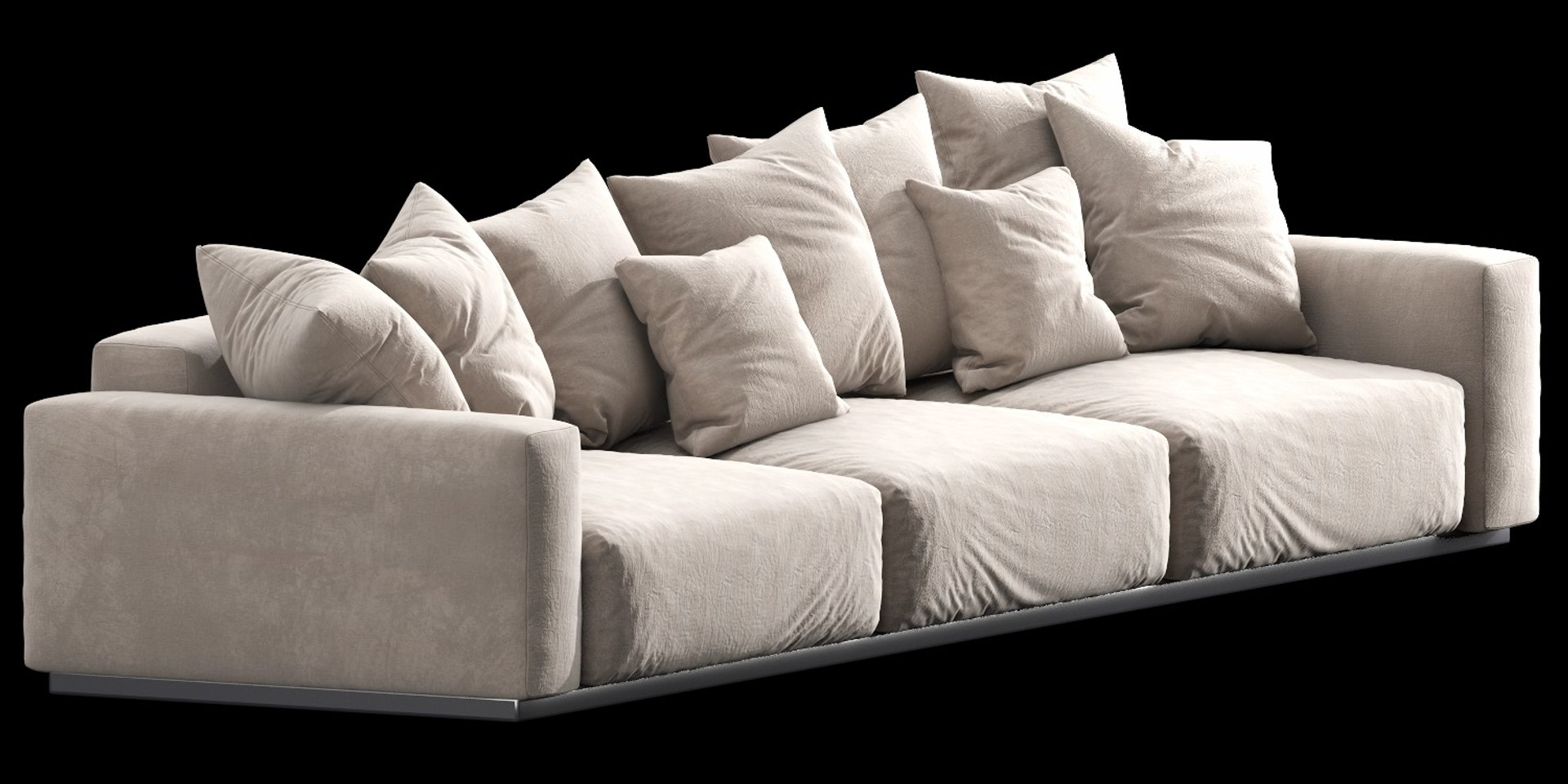 3D model flexform lario 3 seater - TurboSquid 1520296