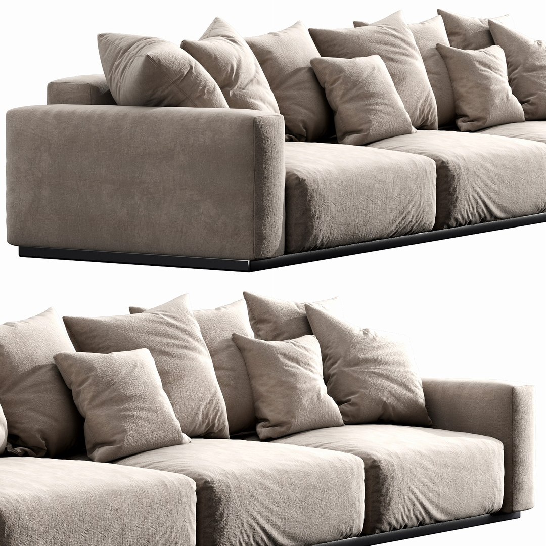 3D model flexform lario 3 seater - TurboSquid 1520296