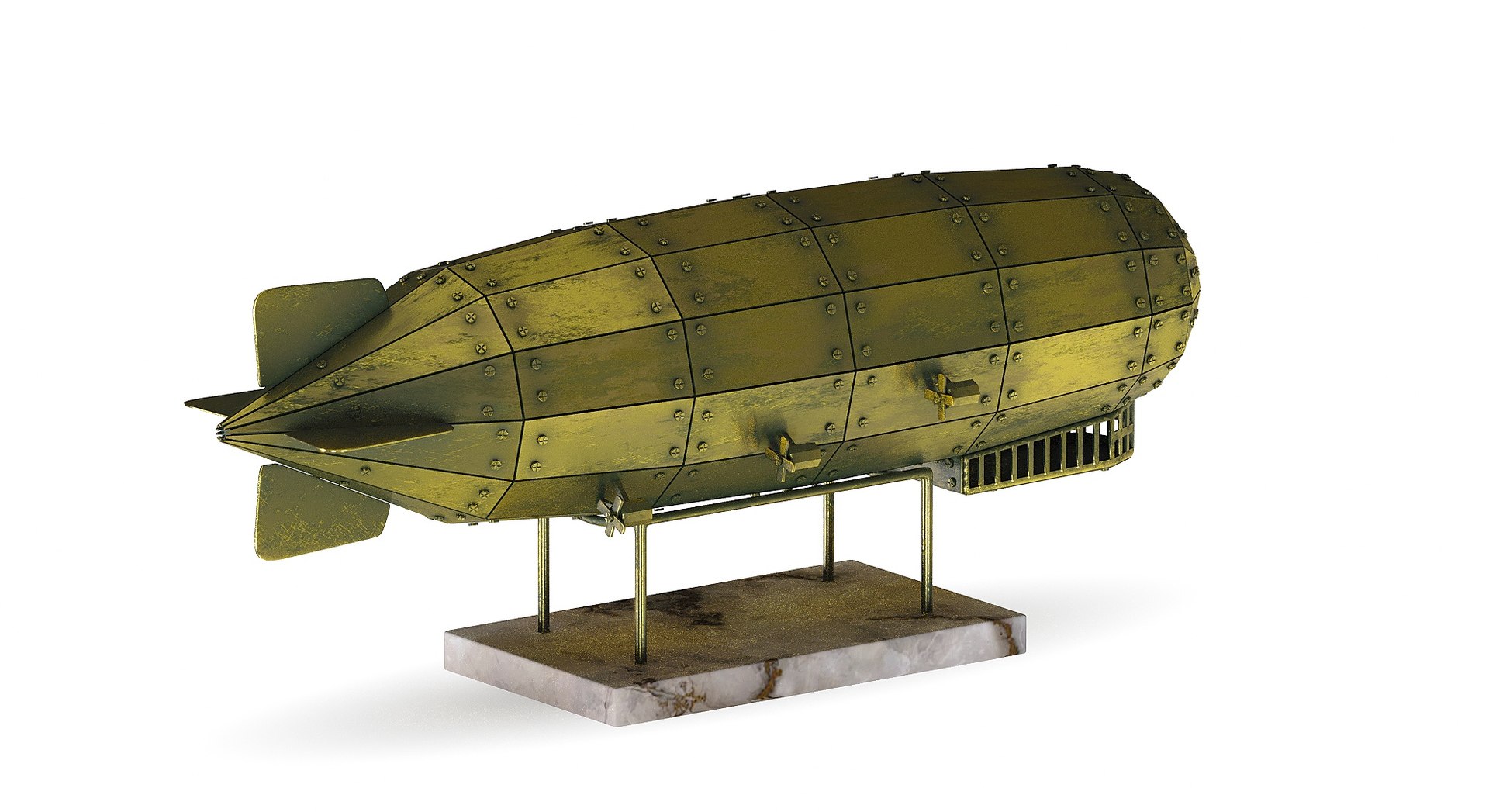 3D Airship Graf Zeppelin handmade model - TurboSquid 2074812