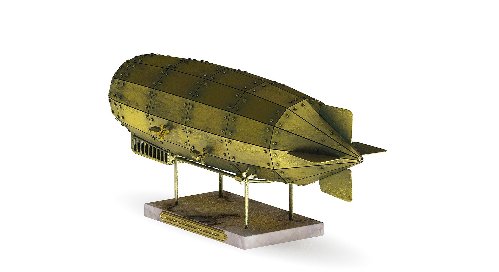 3D Airship Graf Zeppelin handmade model - TurboSquid 2074812