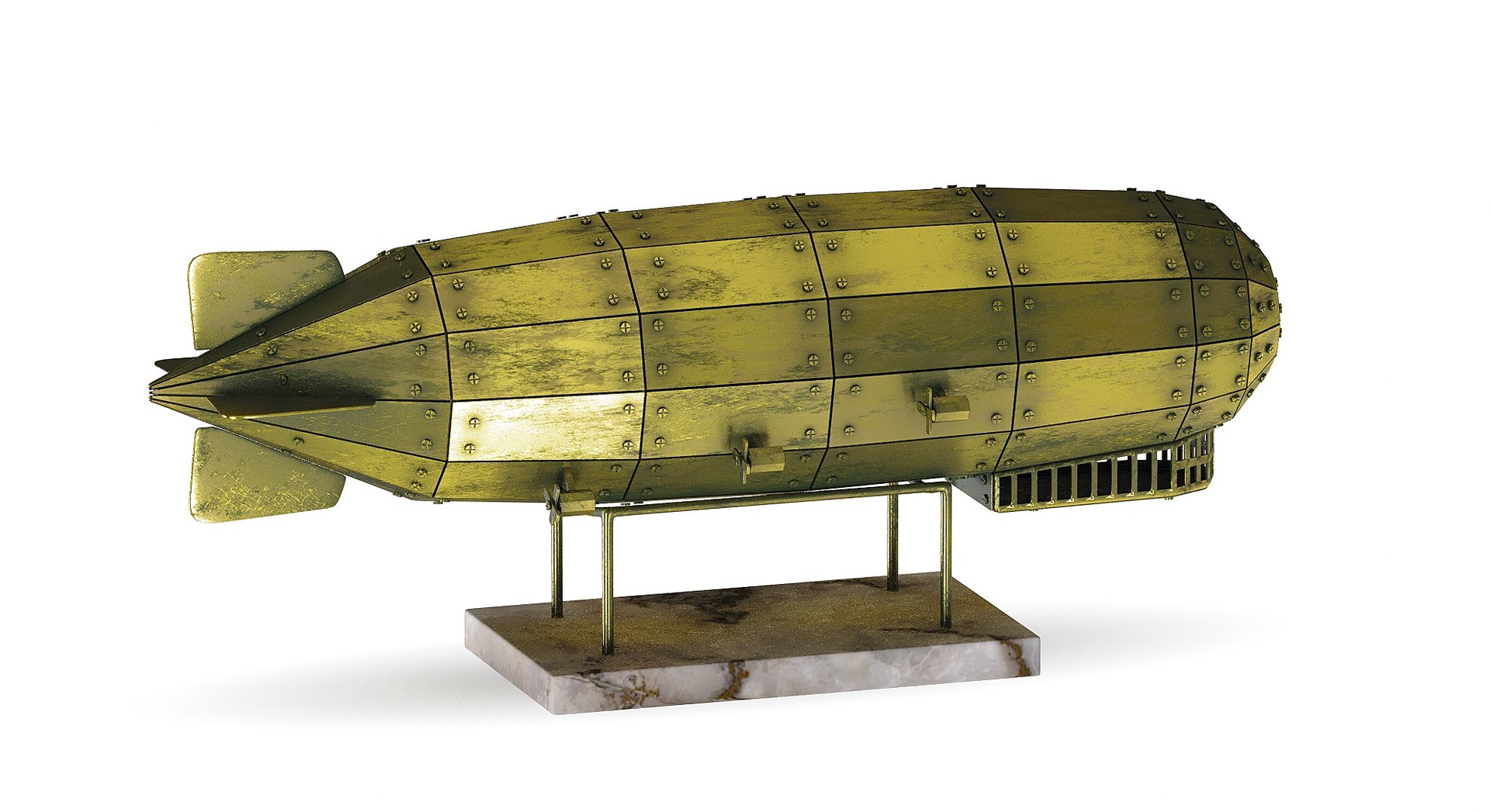 3D Airship Graf Zeppelin handmade model - TurboSquid 2074812