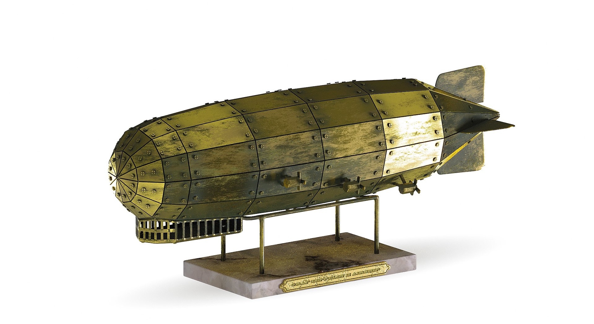 3D Airship Graf Zeppelin handmade model - TurboSquid 2074812