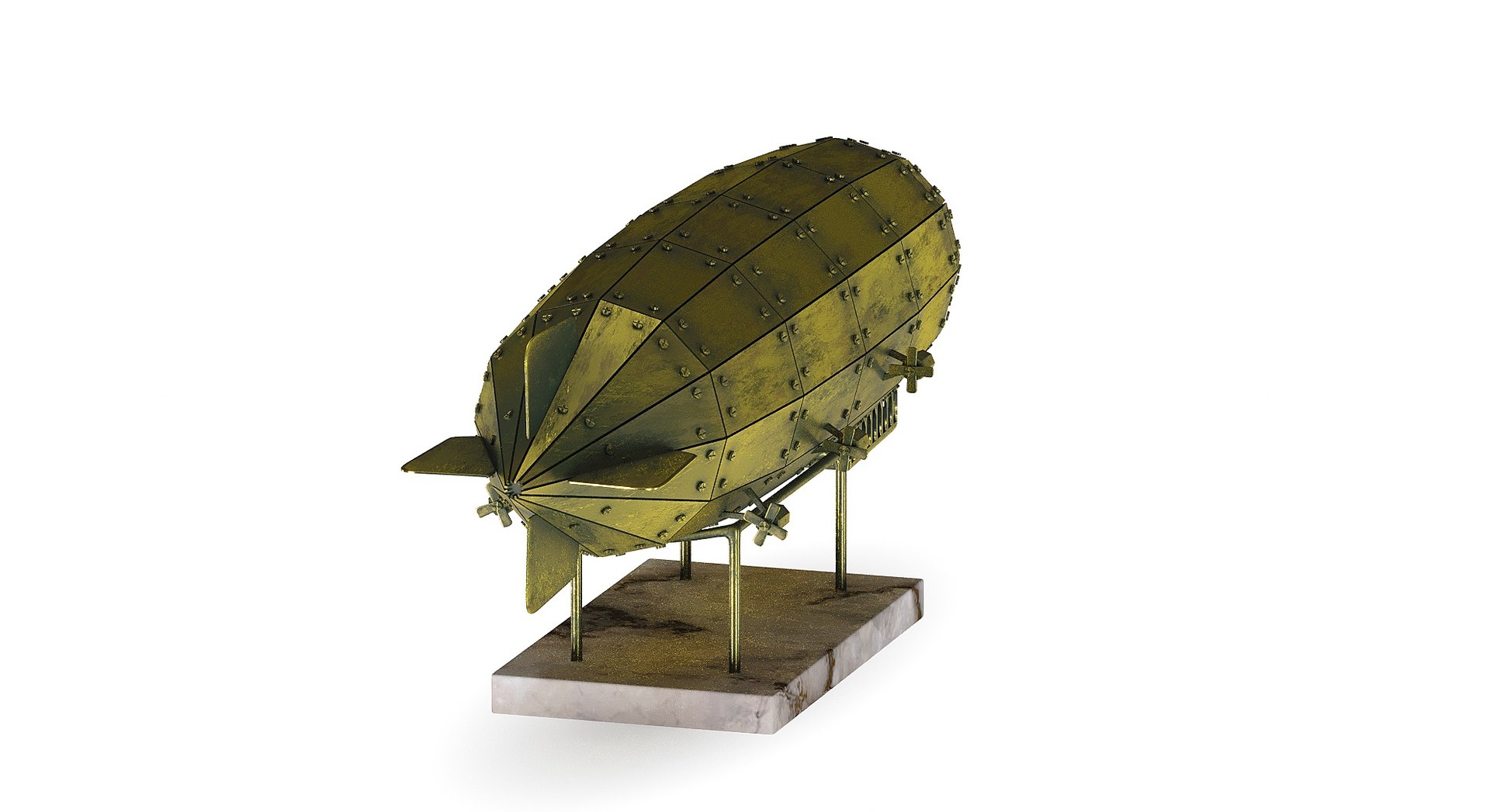 3D Airship Graf Zeppelin handmade model - TurboSquid 2074812