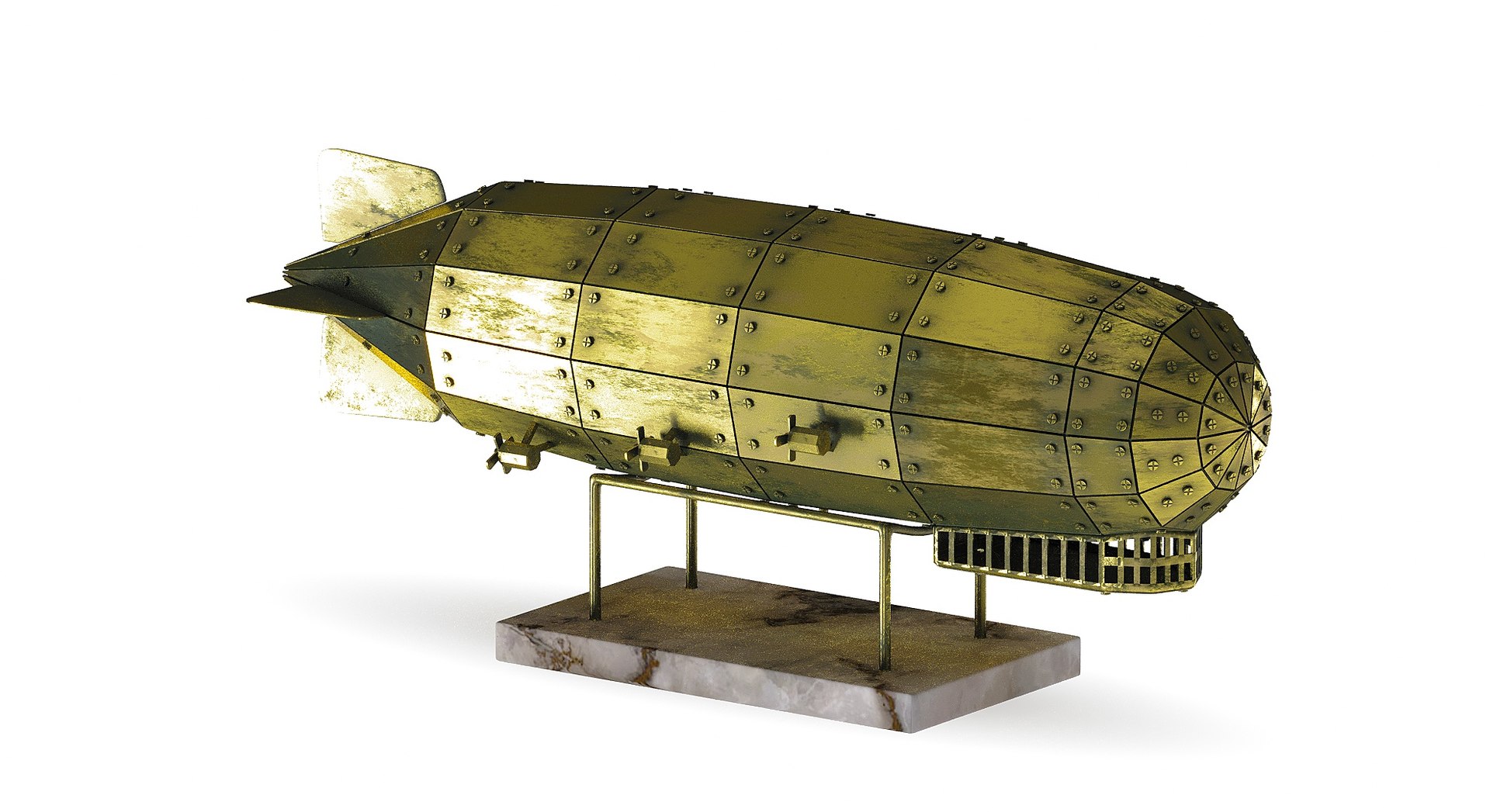 3D Airship Graf Zeppelin handmade model - TurboSquid 2074812
