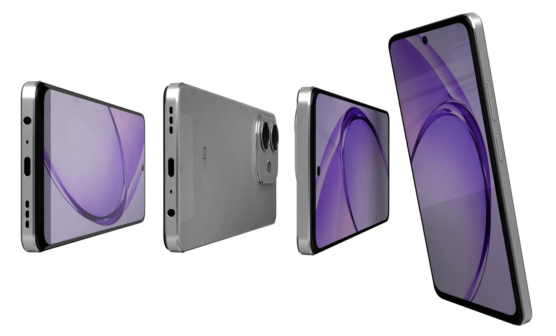 Oppo A3x 5G White 3D Model - TurboSquid 2268795