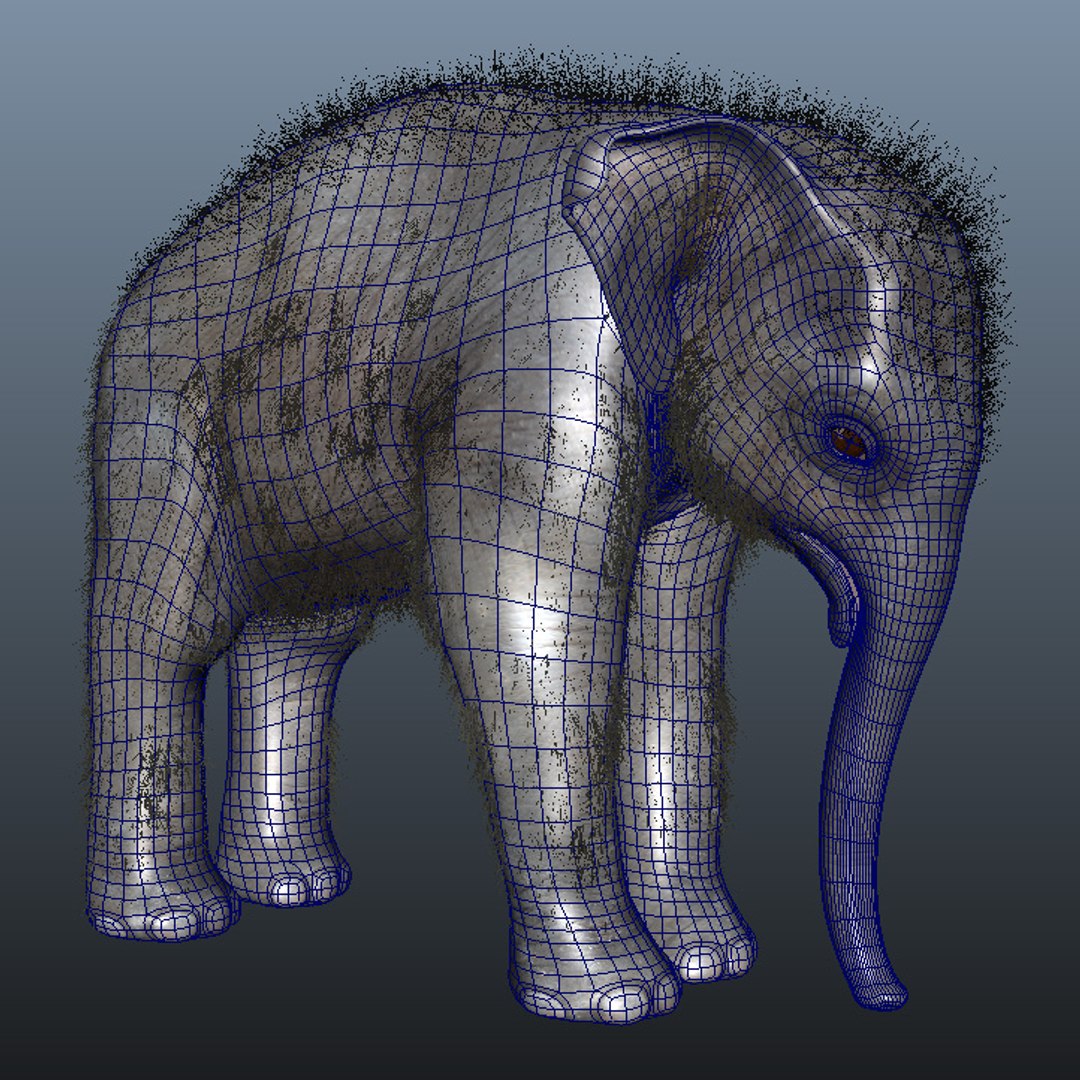 Photorealistic Baby Elephant Rigged 3d Model