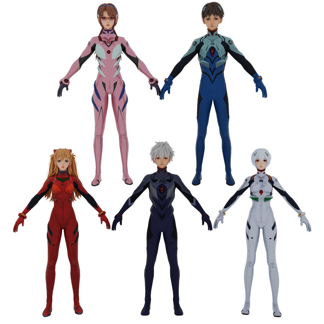 PUBG Mobile - Evangelion Characters3D模型 - TurboSquid 1908545
