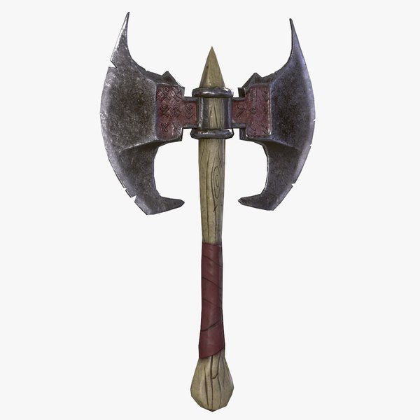 modelo 3d Hacha de doble filo - TurboSquid 2351625