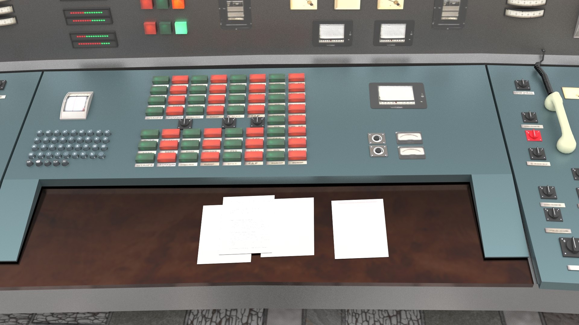 3D Controle Room Chernobyl - TurboSquid 2297616