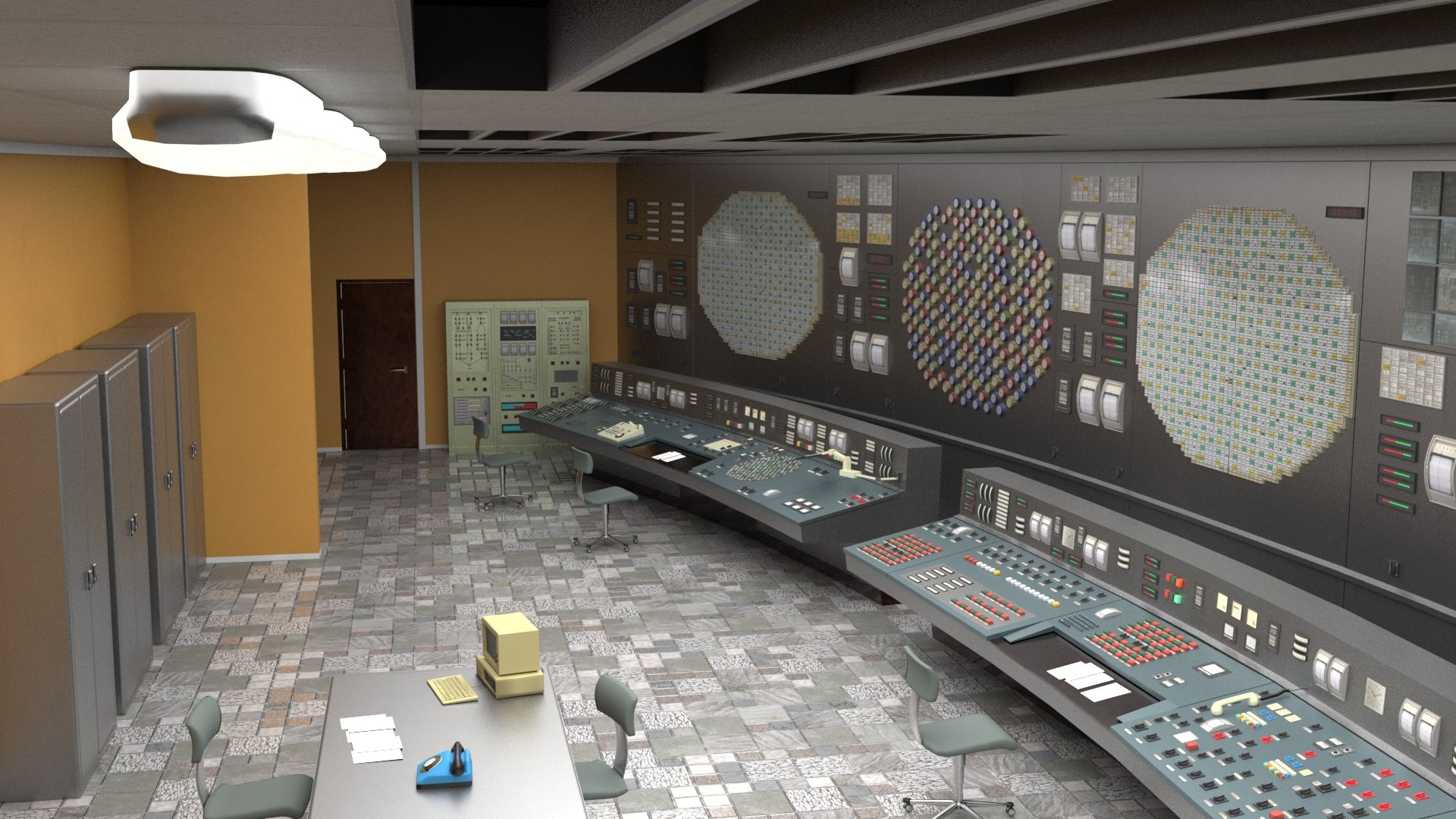 3D Controle Room Chernobyl - TurboSquid 2297616