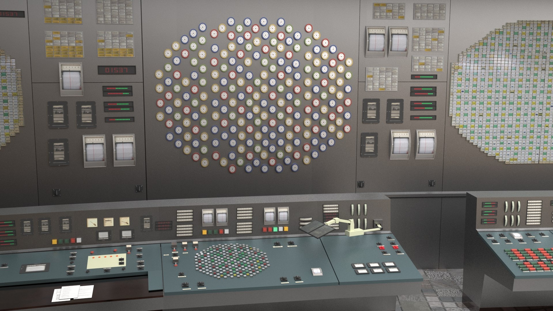 3D Controle Room Chernobyl - TurboSquid 2297616
