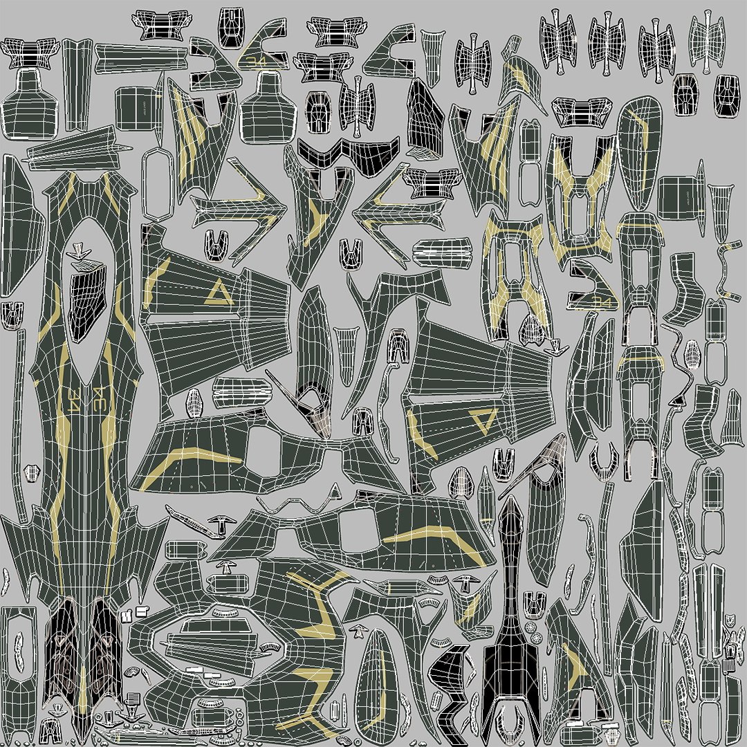 Sci Fi Green Military Fighter Jet 3D Model - TurboSquid 2299975