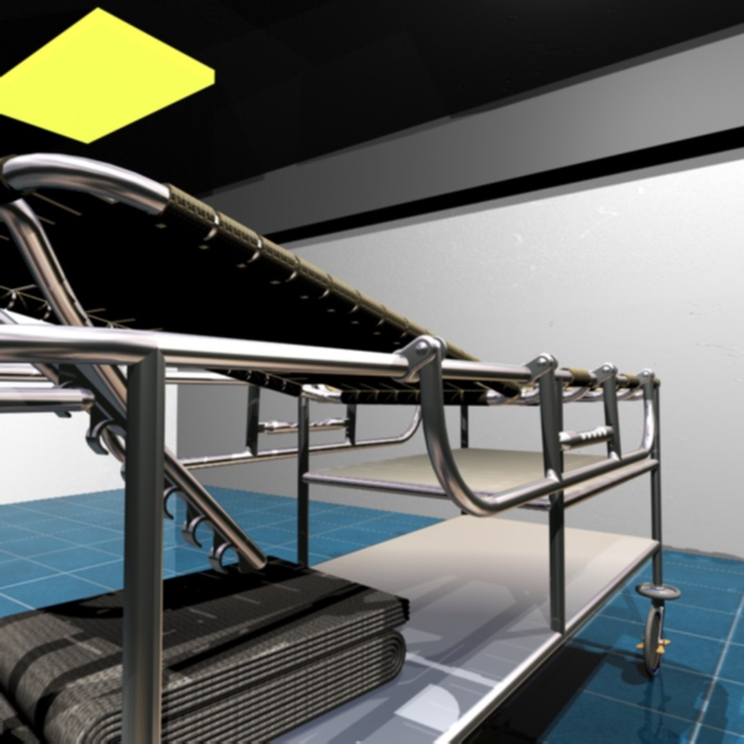 Hospital Gurney 3d Model