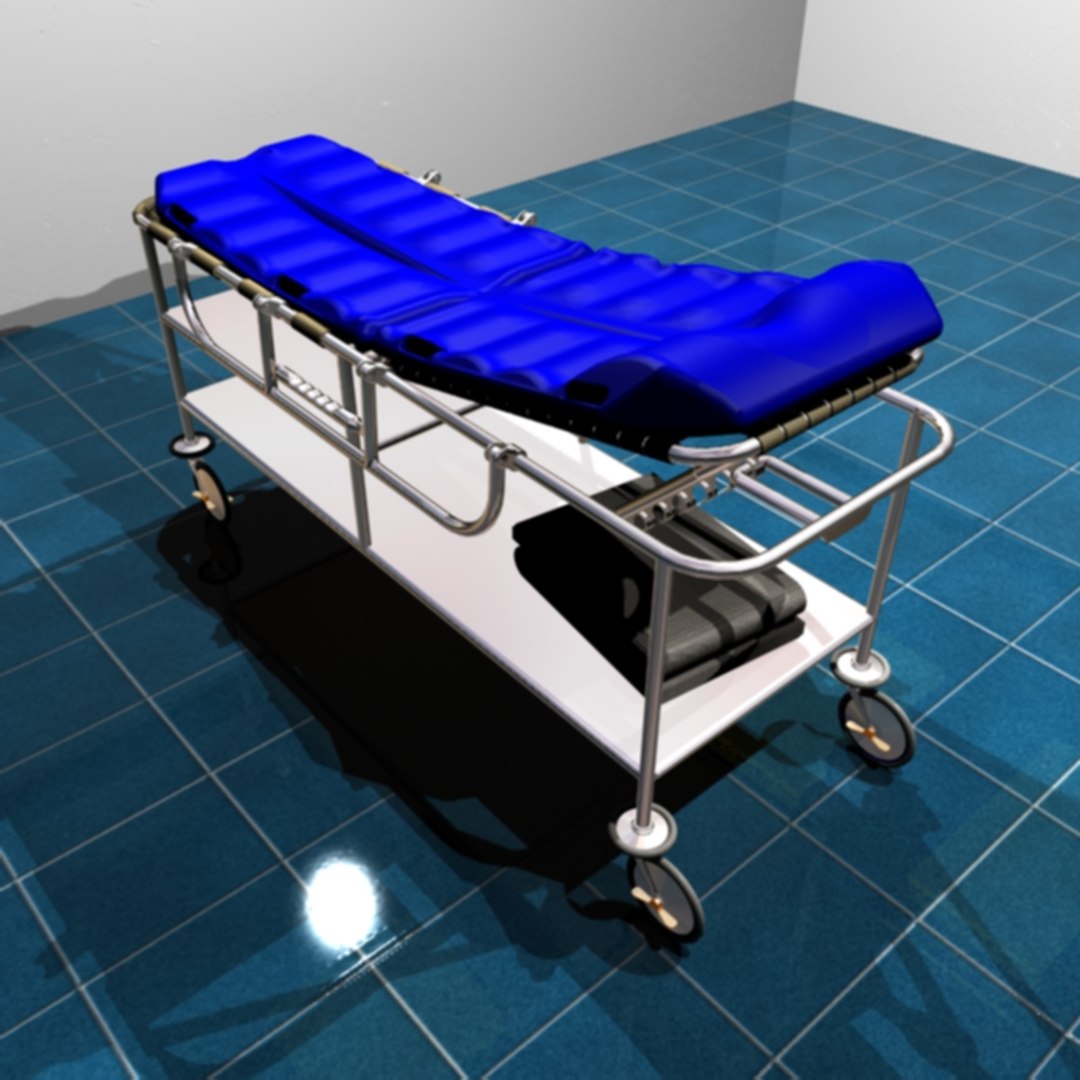Hospital Gurney 3d Model