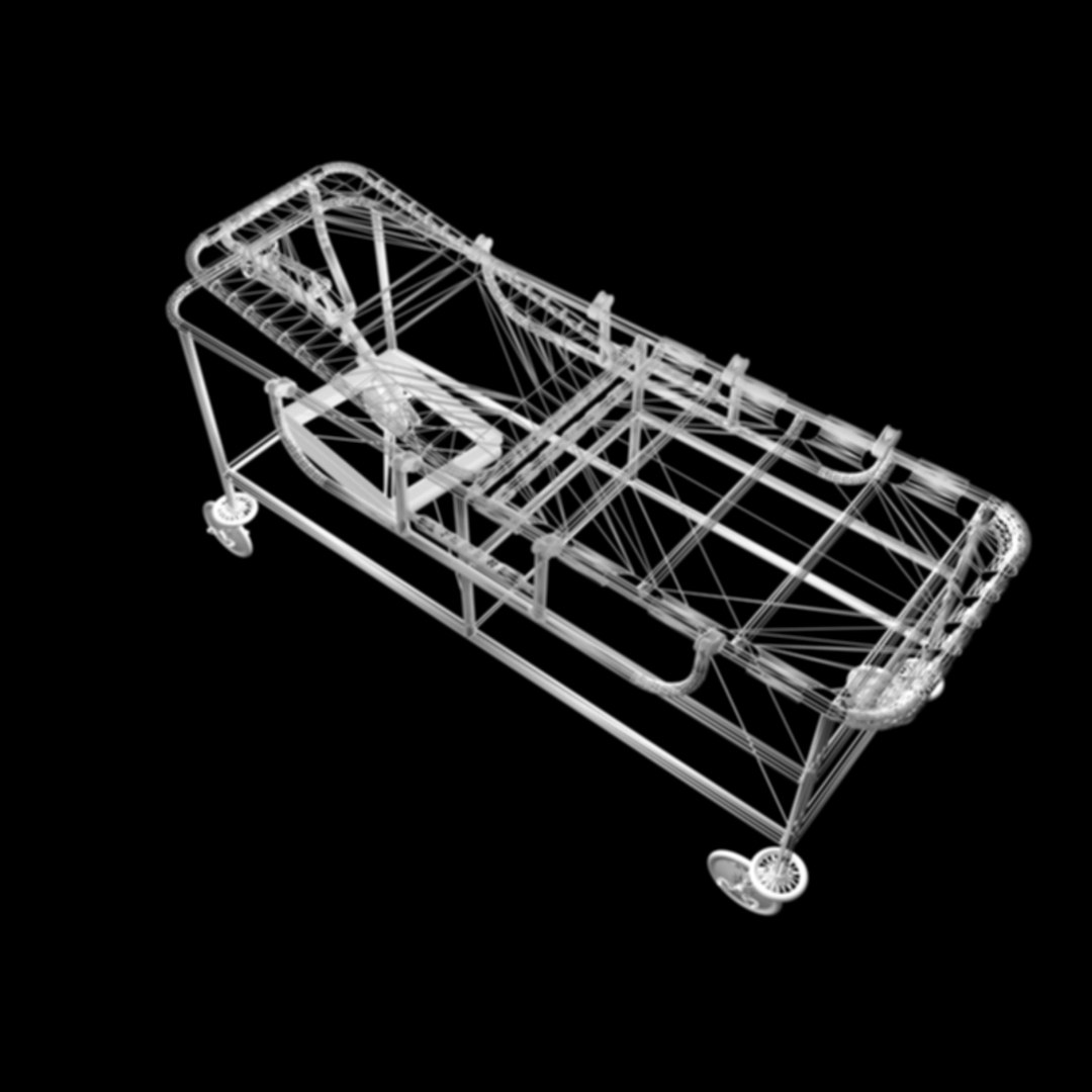 Hospital Gurney 3d Model
