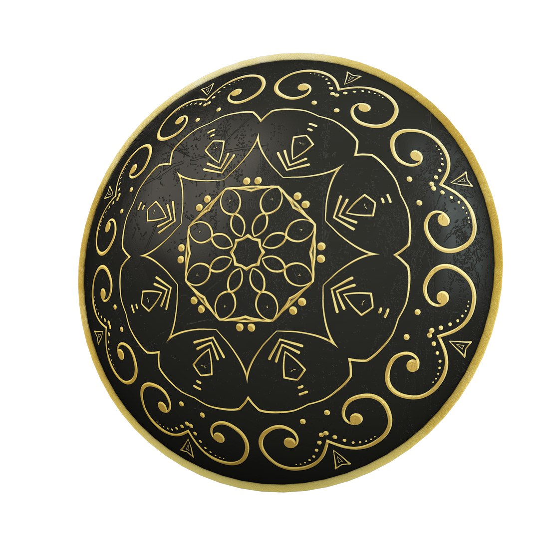 3D Oriental Shield Model - TurboSquid 1475727