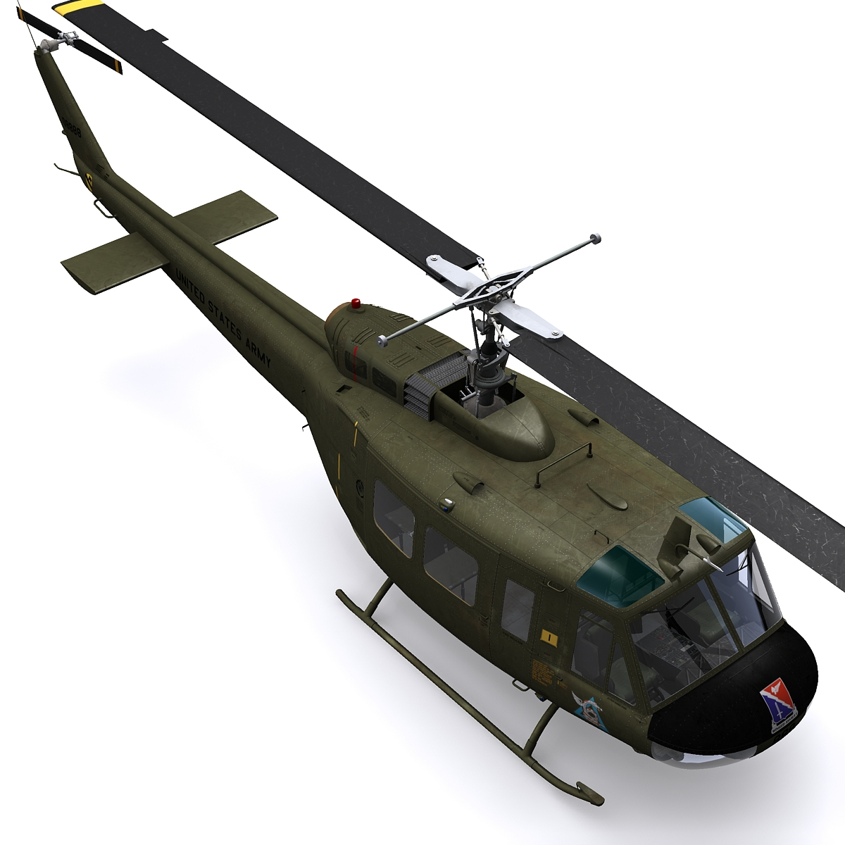 Uh-1 iroquois huey model - TurboSquid 1196366