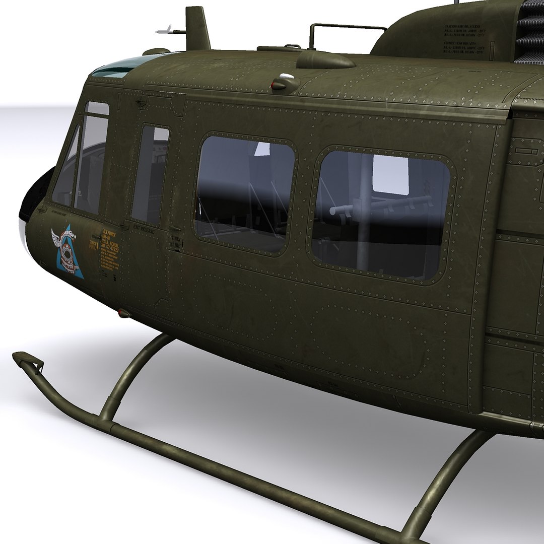 Uh-1 iroquois huey model - TurboSquid 1196366