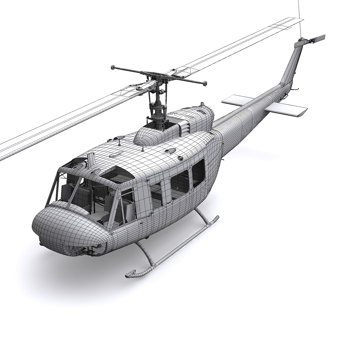 Uh-1 iroquois huey model - TurboSquid 1196366