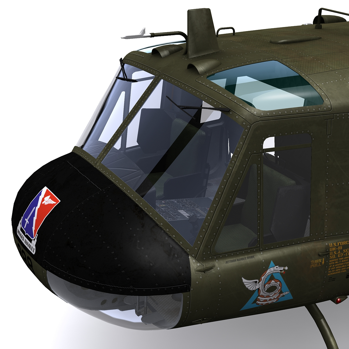 Uh-1 iroquois huey model - TurboSquid 1196366