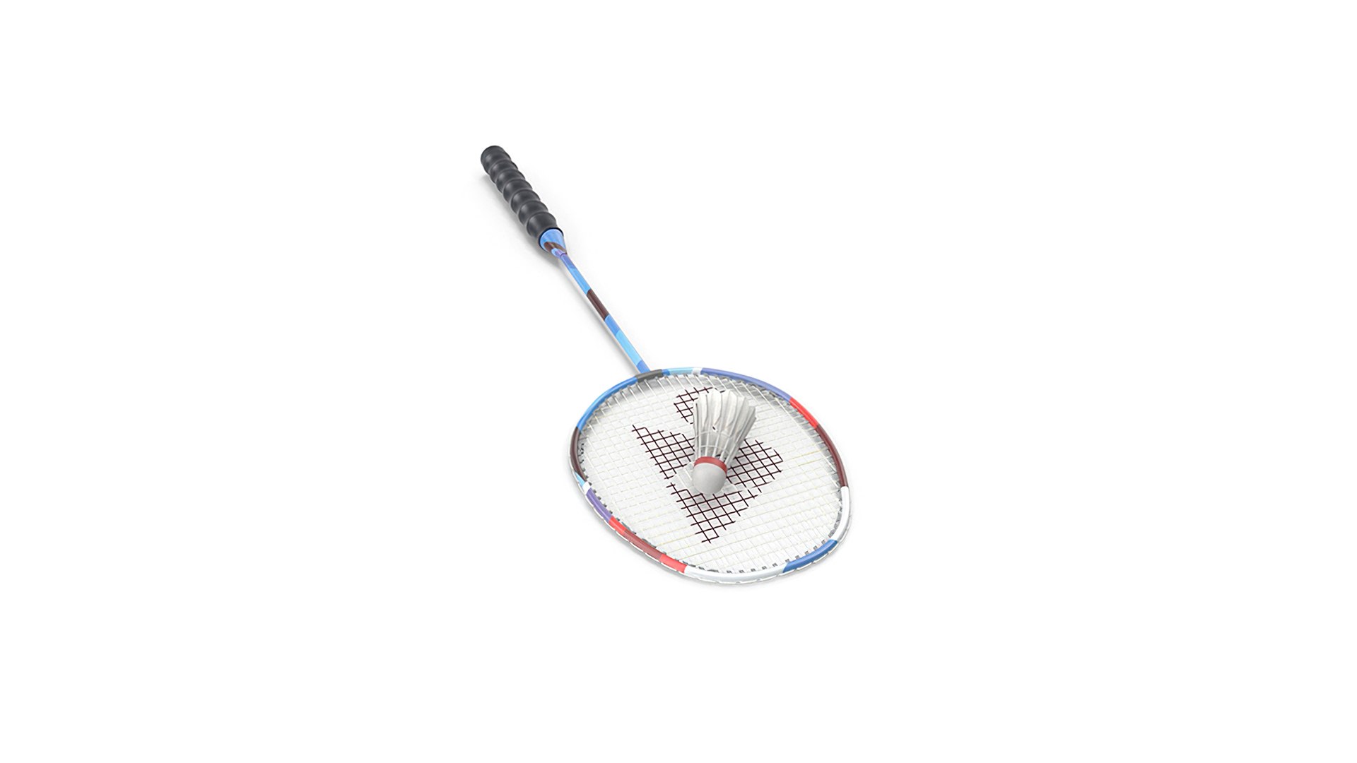 Badminton Racket And Shuttlecock 3D Model - TurboSquid 2156428