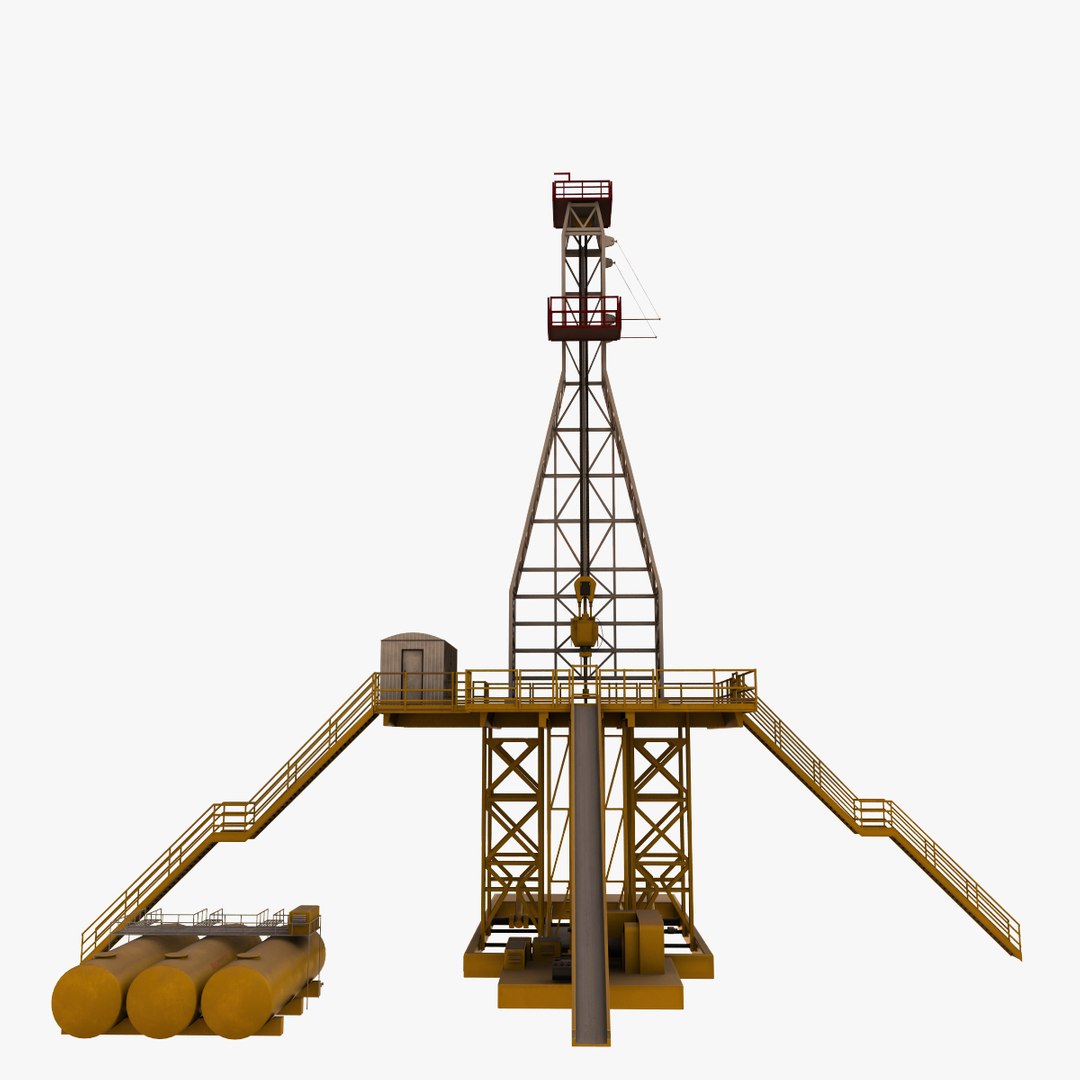 Drilling rig 3D model - TurboSquid 1463525