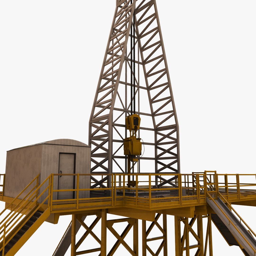 Drilling Rig 3D Model - TurboSquid 1463525
