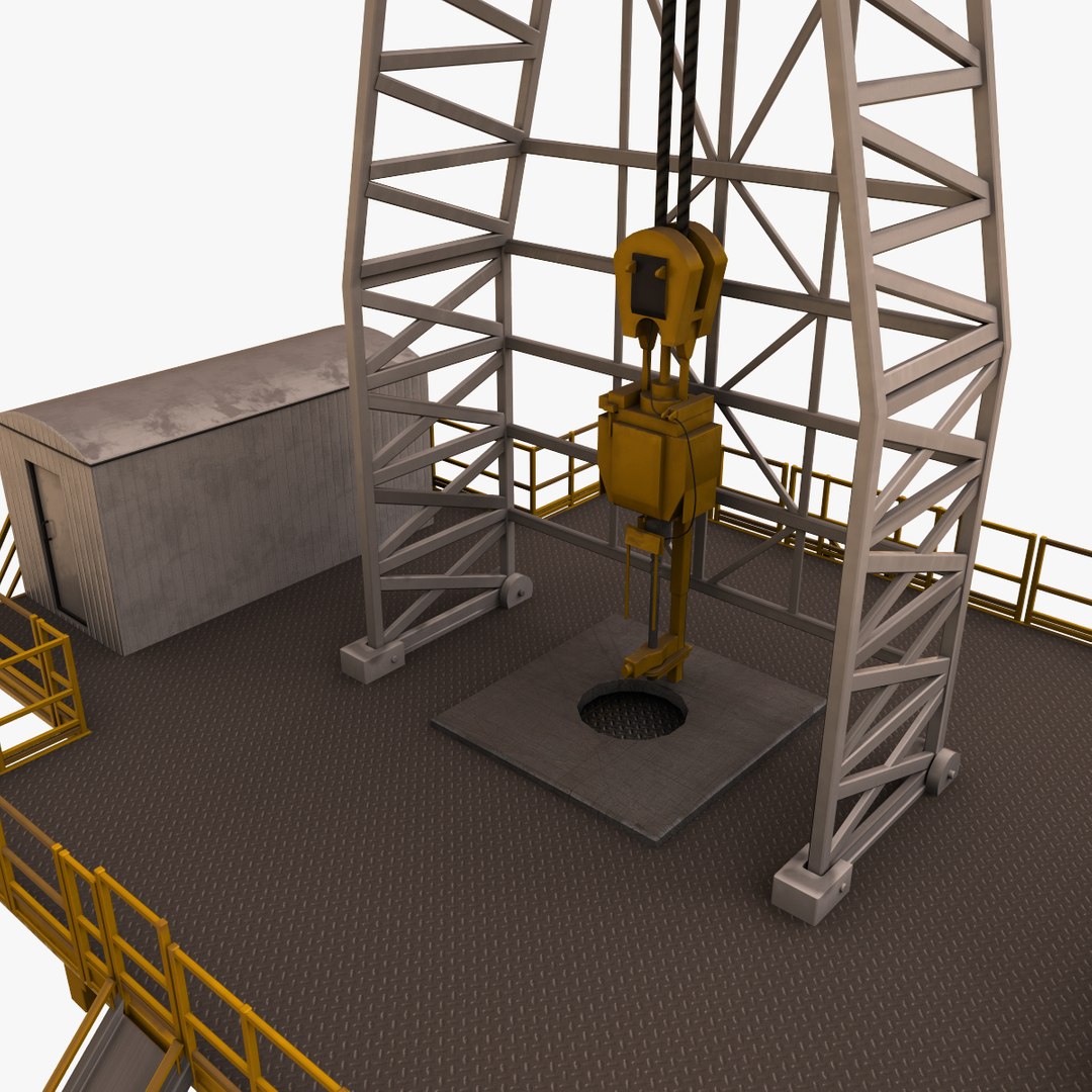 Drilling Rig 3D Model - TurboSquid 1463525