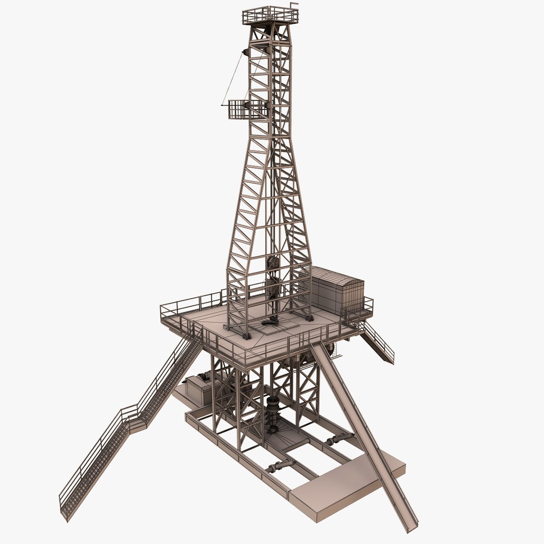Drilling Rig 3D Model - TurboSquid 1463525