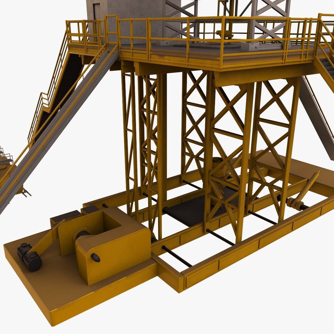 Drilling Rig 3D Model - TurboSquid 1463525