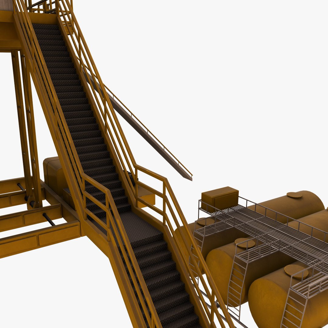 Drilling Rig 3D Model - TurboSquid 1463525