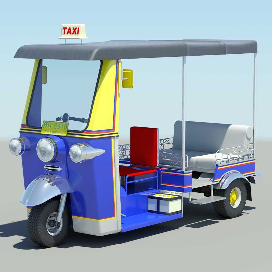 3d Model Tuk Rickshaw