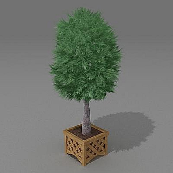 3d bush garden model