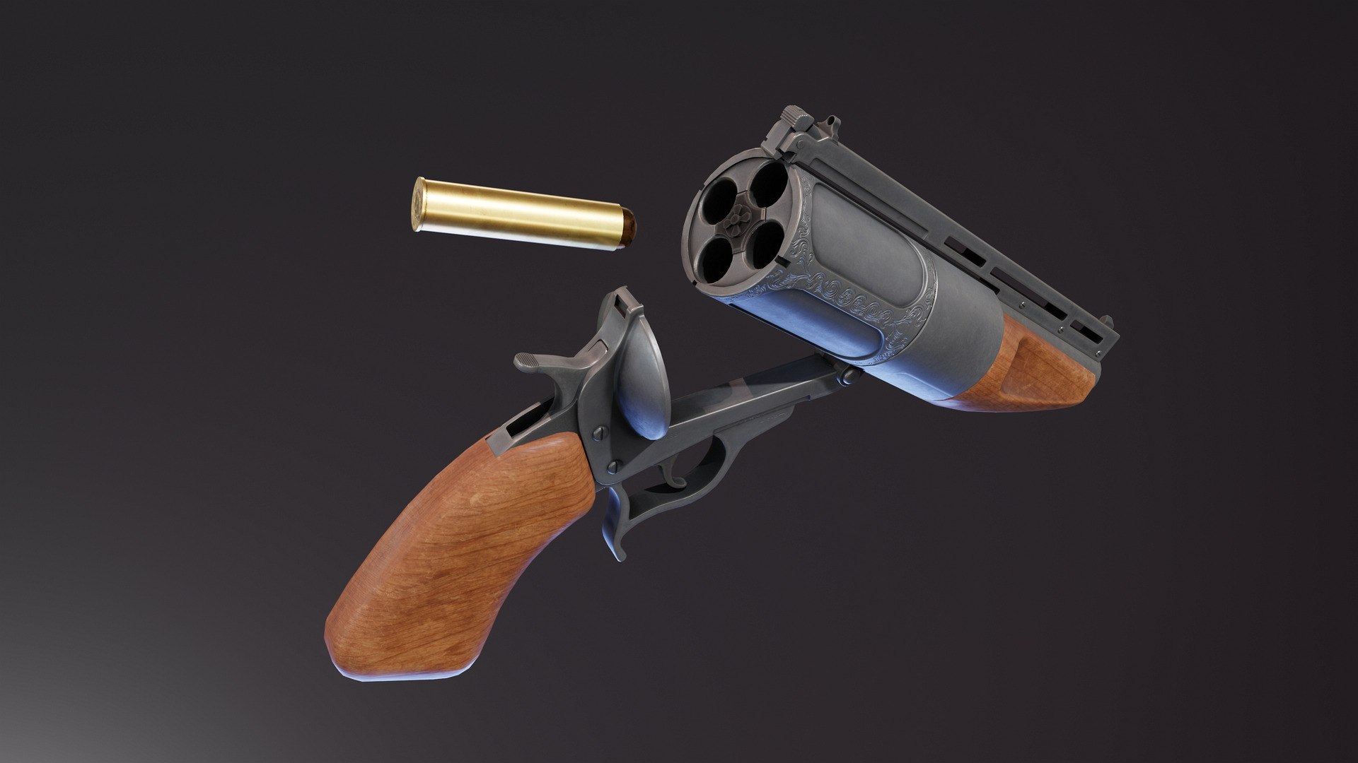 3D Ghoul Revolver - TurboSquid 2240329