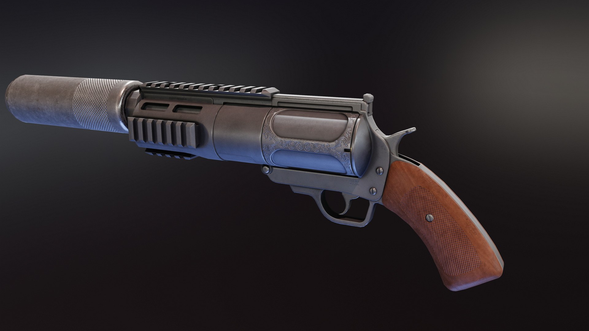 3D Ghoul Revolver - TurboSquid 2240329