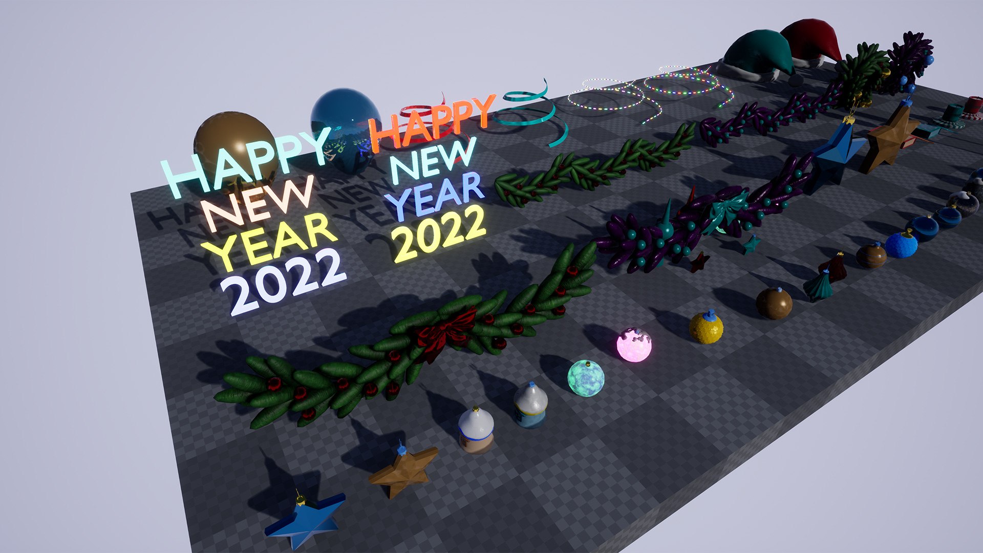 Christmas Decorations 25 Variations 3D Model - TurboSquid 1983593