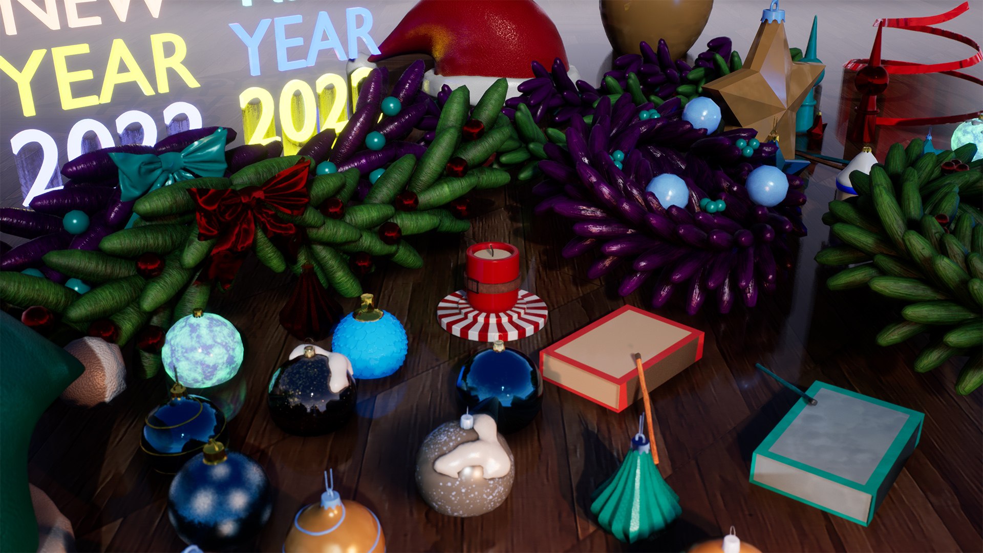 Christmas Decorations 25 Variations 3D Model - TurboSquid 1983593