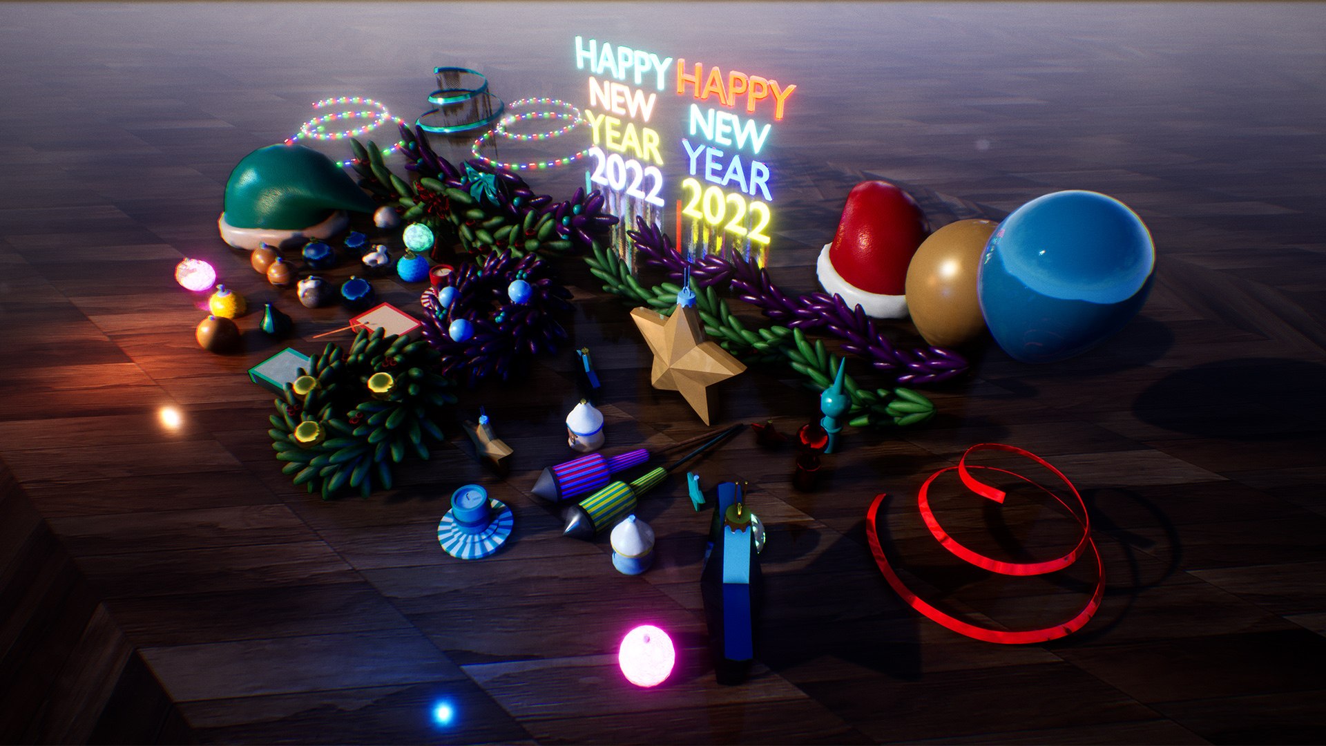 Christmas Decorations 25 Variations 3D Model - TurboSquid 1983593