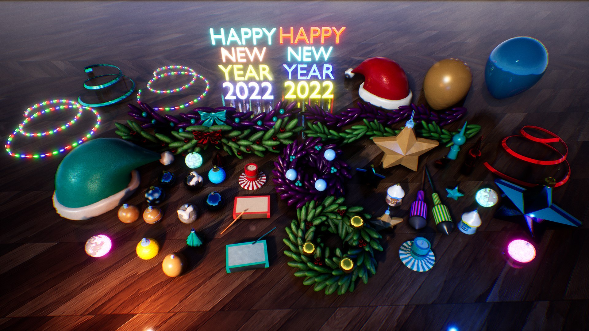 Christmas Decorations 25 Variations 3D Model - TurboSquid 1983593