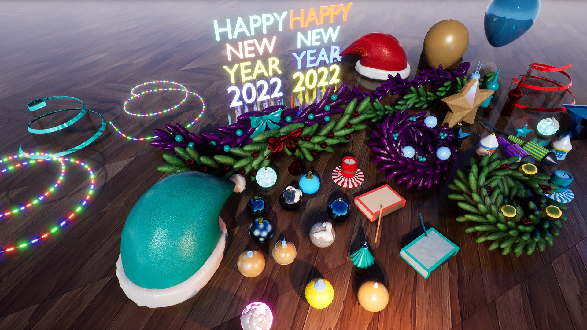 Christmas Decorations 25 Variations 3D Model - TurboSquid 1983593