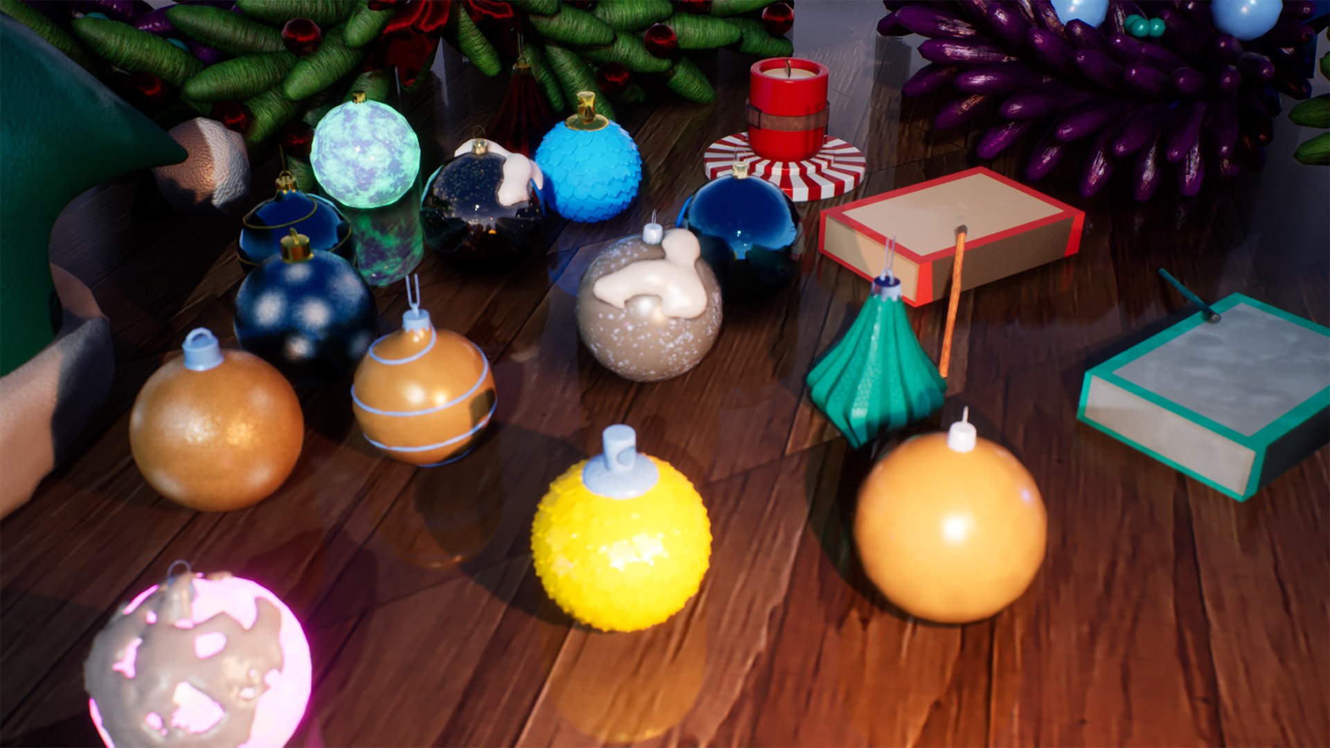 Christmas Decorations 25 Variations 3D Model - TurboSquid 1983593