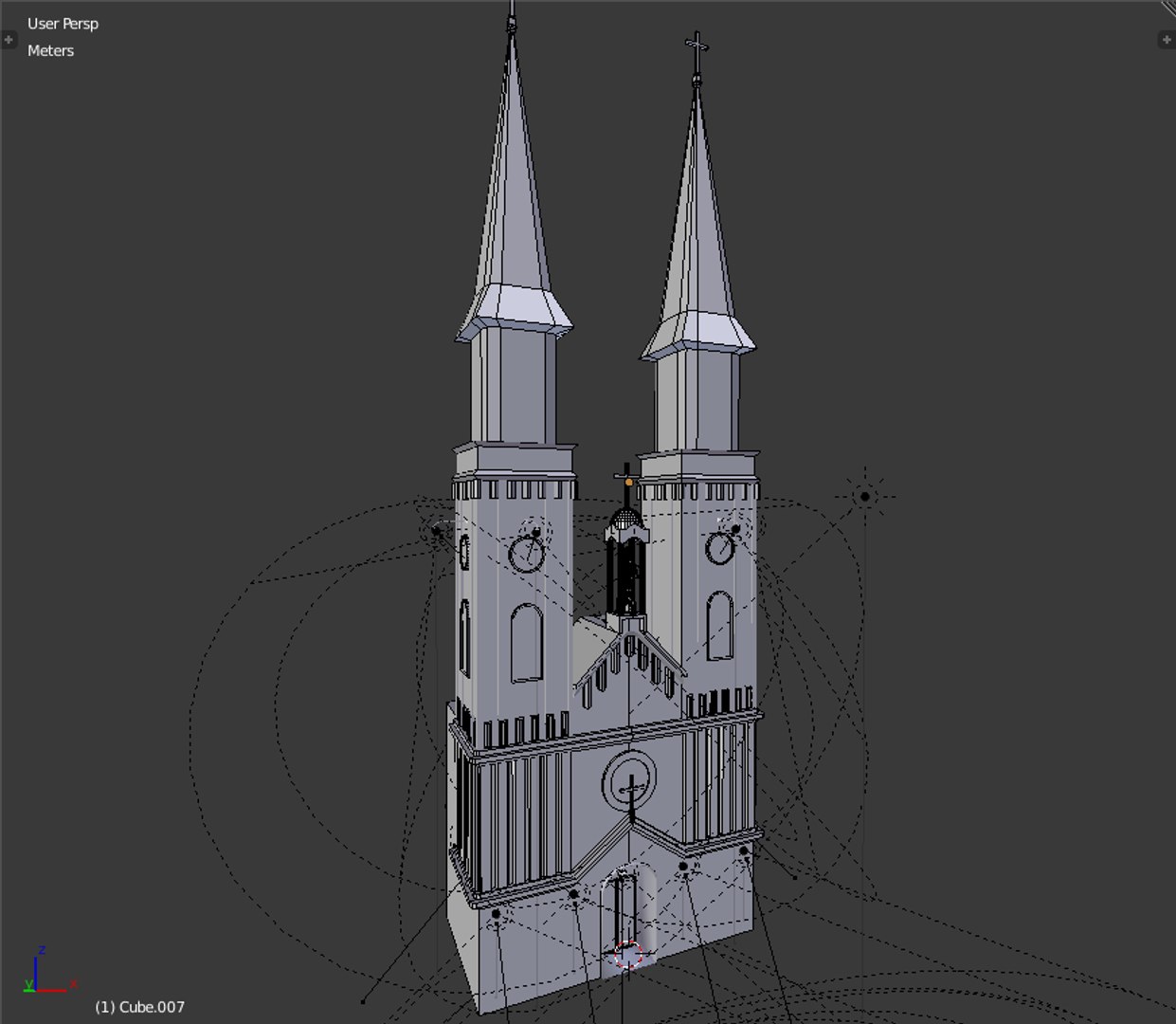 3d Model Catholic Church