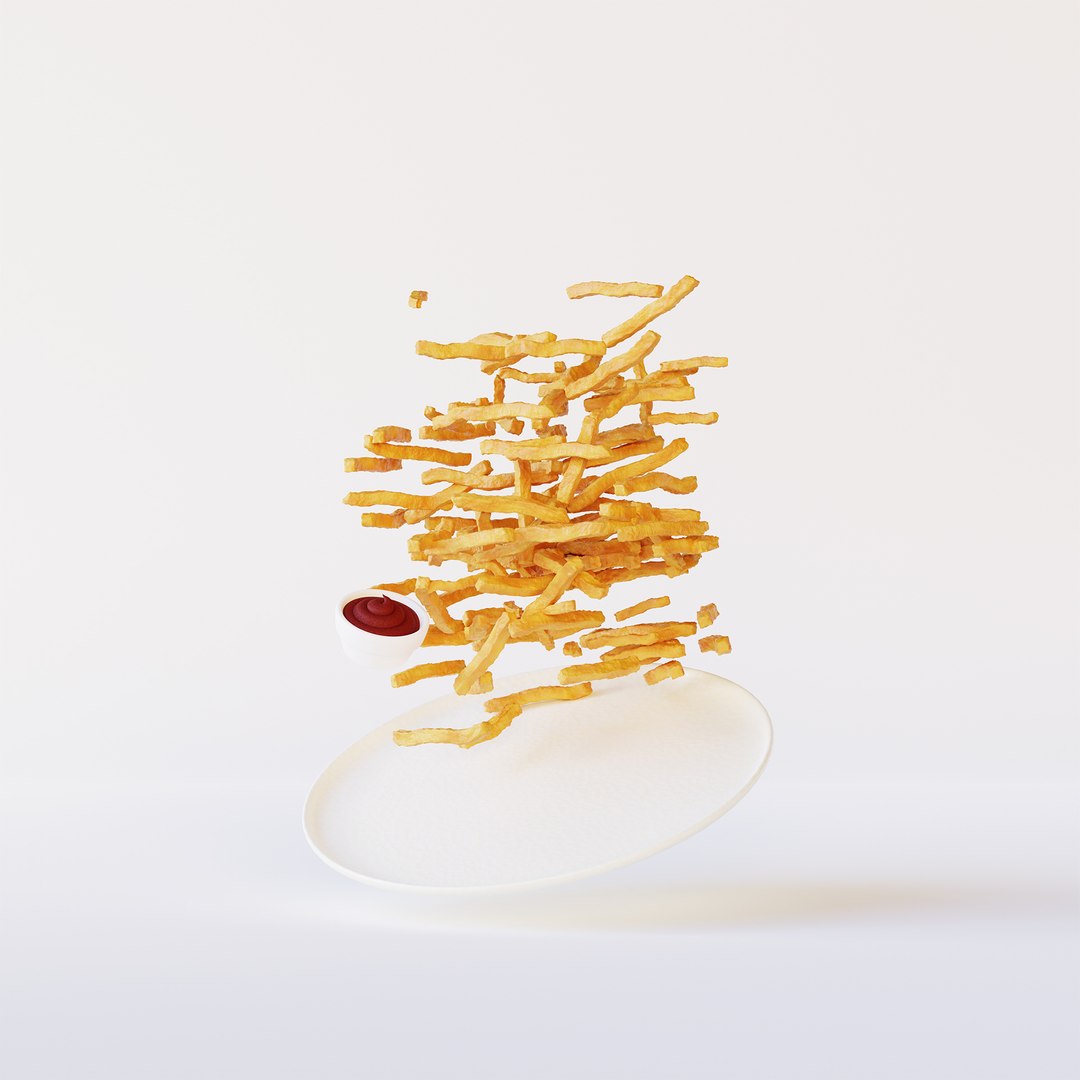 French Fries 3D Model - TurboSquid 2054951