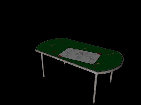 military table 3d model
