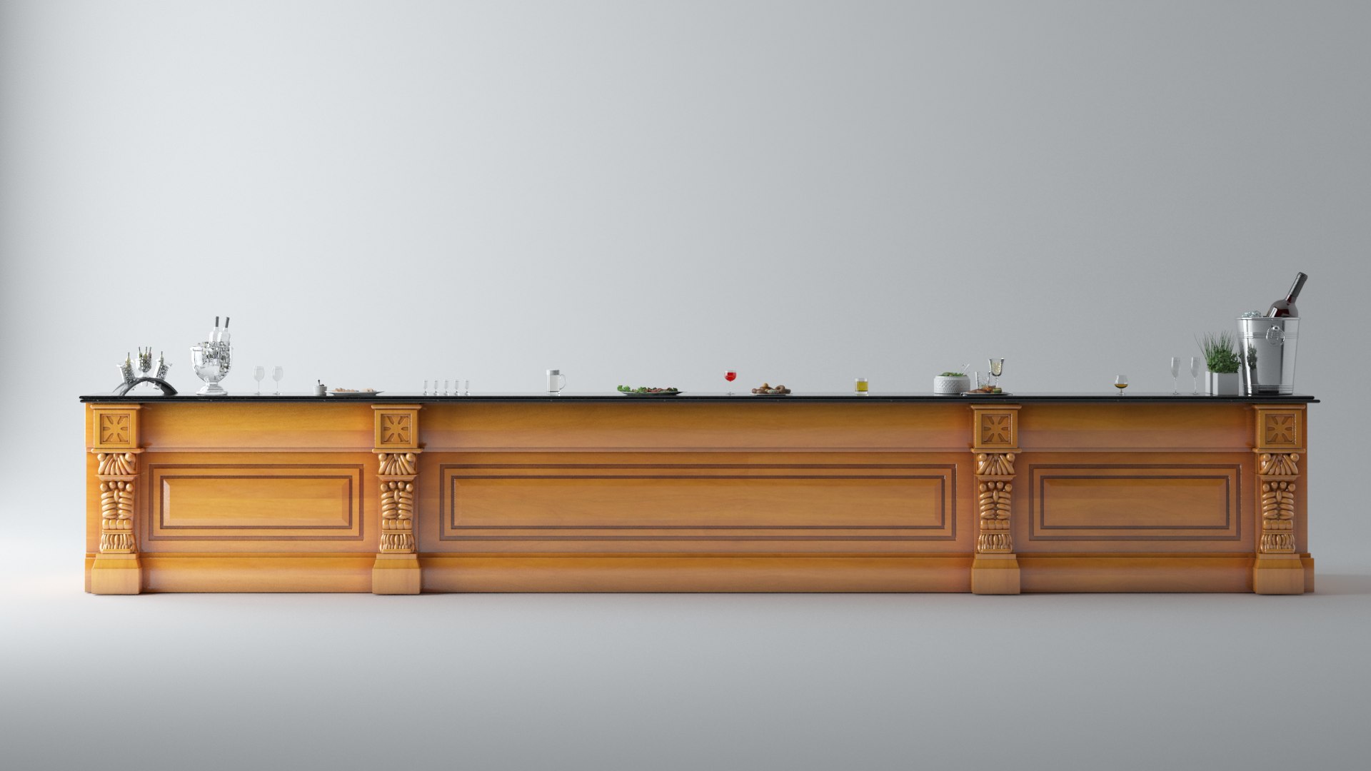 Classical Bar Table 3D Model - TurboSquid 1289213