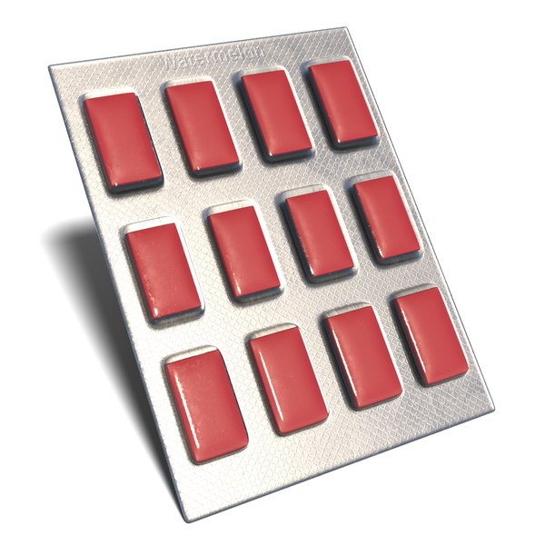 modelo 3d Watermelon Chewing Gum Pack - TurboSquid 2089022