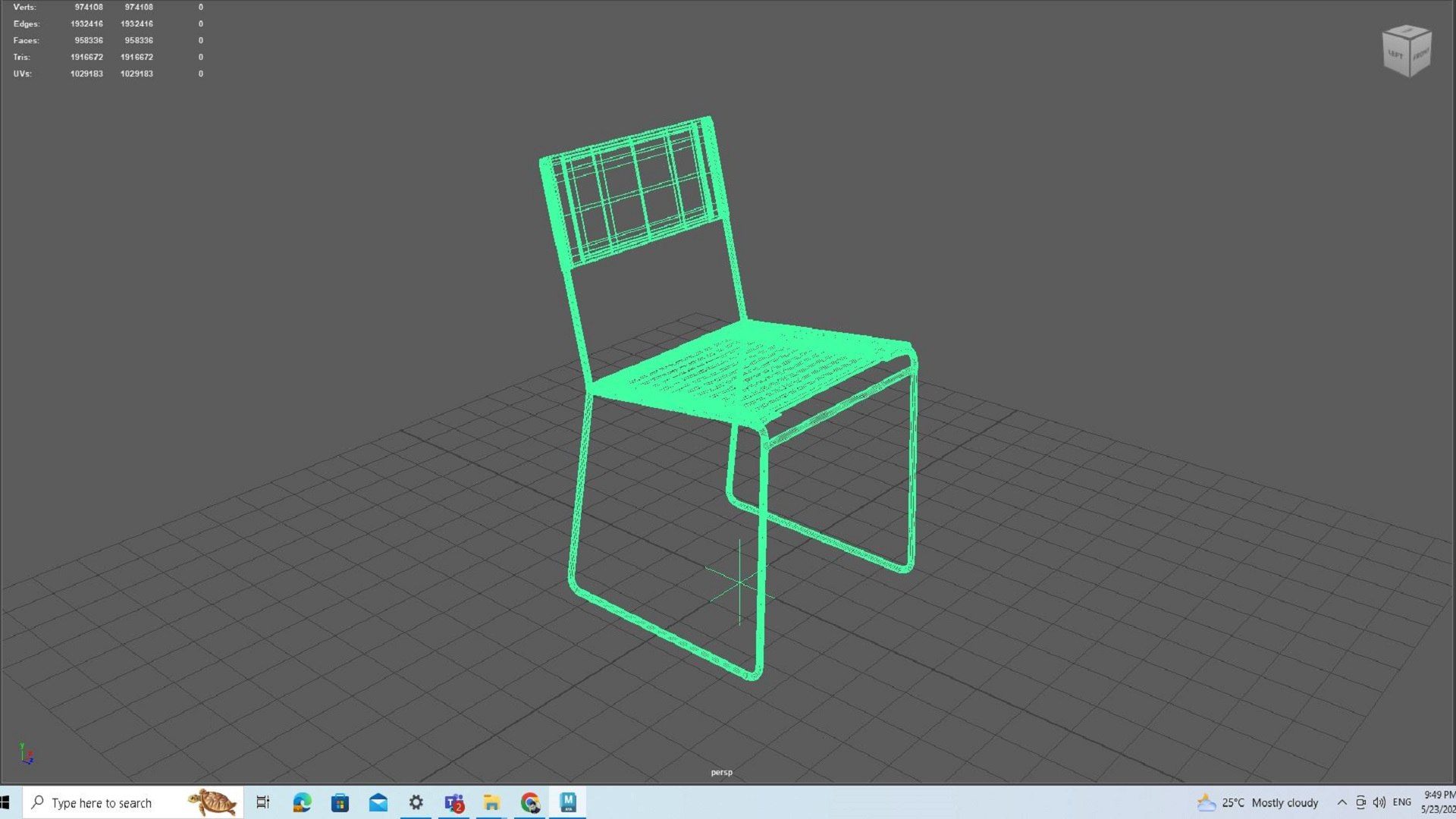 3D Fabric Chair Model - TurboSquid 2233097